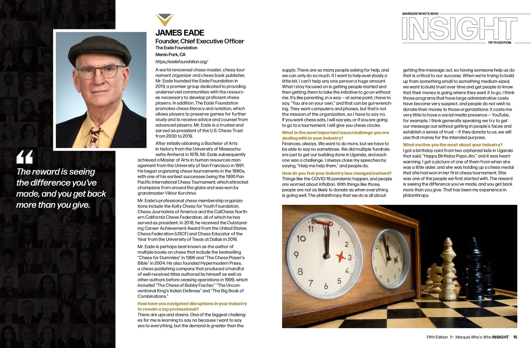 James Eade - Marquis Who's Who Spotlight