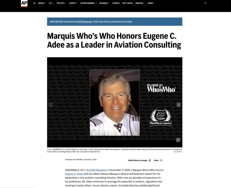 Eugene Adee - Marquis Who's Who Spotlight